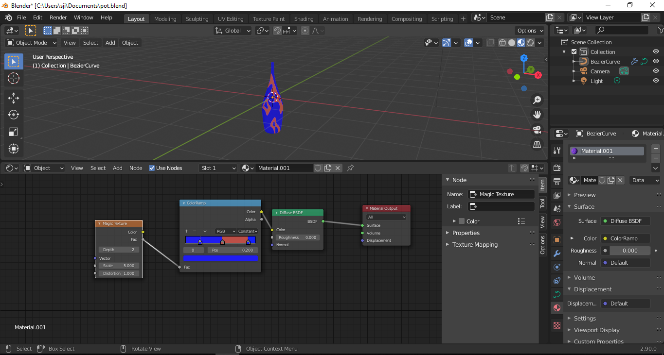 Using Curves to Create Vases in Blender 3D | SJ Innovation LLC